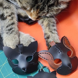 Leather Cat Pattern PDF - Leather Key Template - Beginners Leather ...