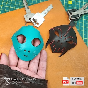 Aliens Leather Keychain Pattern - Template Leather Download PDF - Video ...