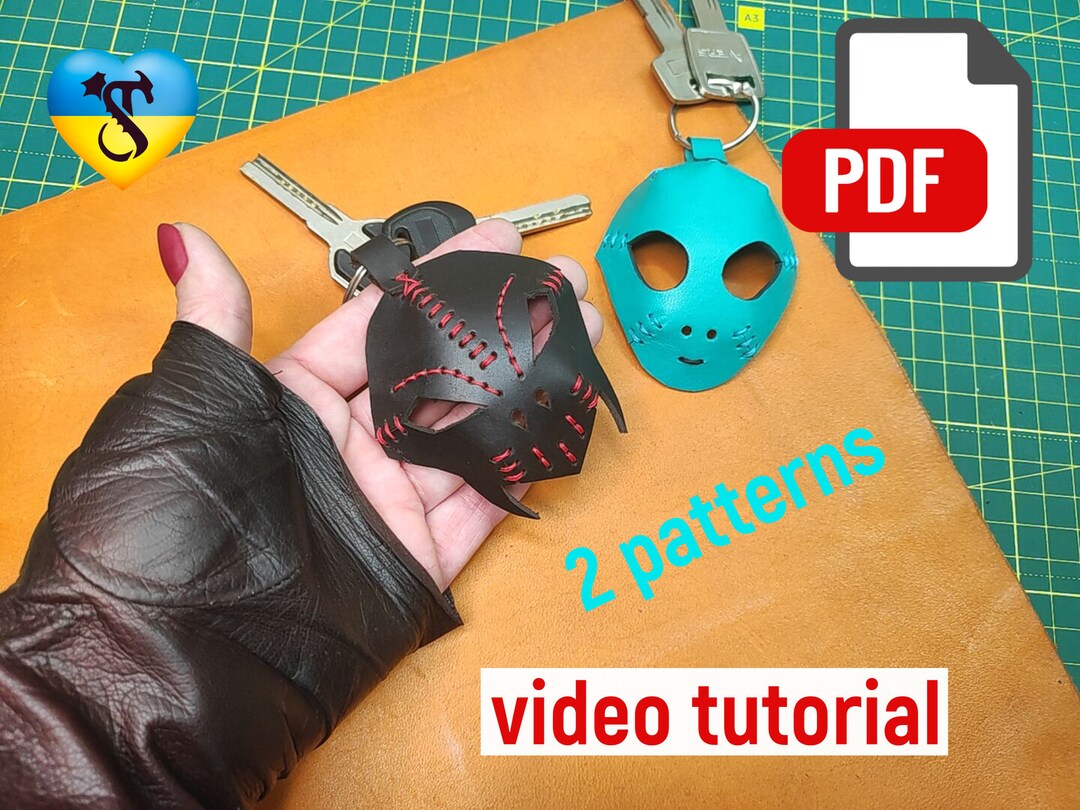Aliens Leather Keychain Pattern Template Leather Download - Etsy