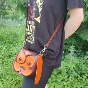 Leather Dog Walking Bag Pattern: Cute Treat Pouch and Waste Bag ...