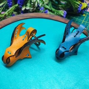 Leather Dragon Keychain Pattern - Template Pattern PDF - Pattern Key ...