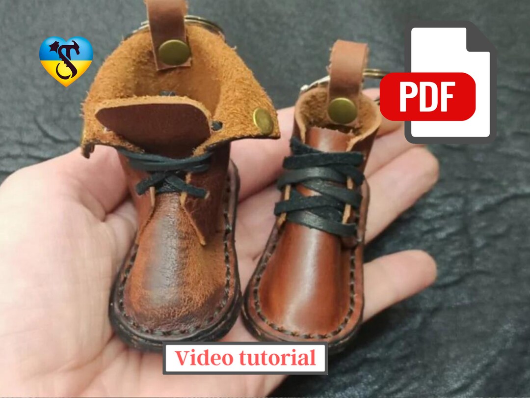 Leather Mini Boot Pattern PDF Leather Key Pattern Shoe - Etsy