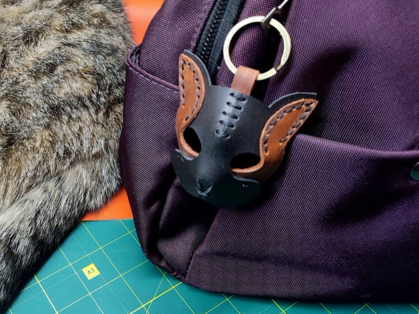 Leather Cat Pattern PDF Leather Key Template Beginners - Etsy
