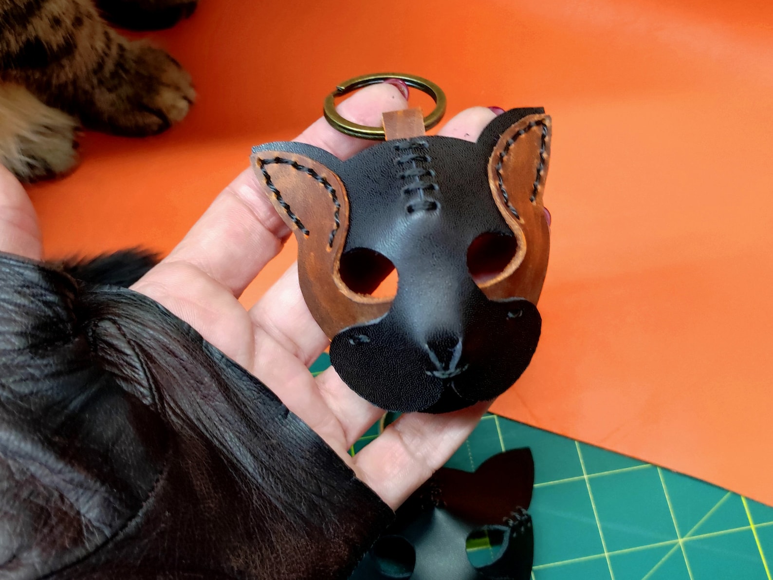 Leather Cat Pattern PDF Leather Key Template Beginners - Etsy