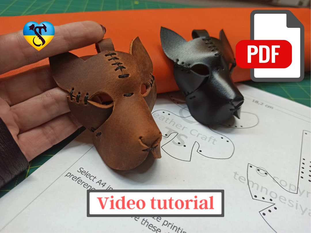 Leather Dog Keychain Pattern Beginners Leather Pattern PDF - Etsy