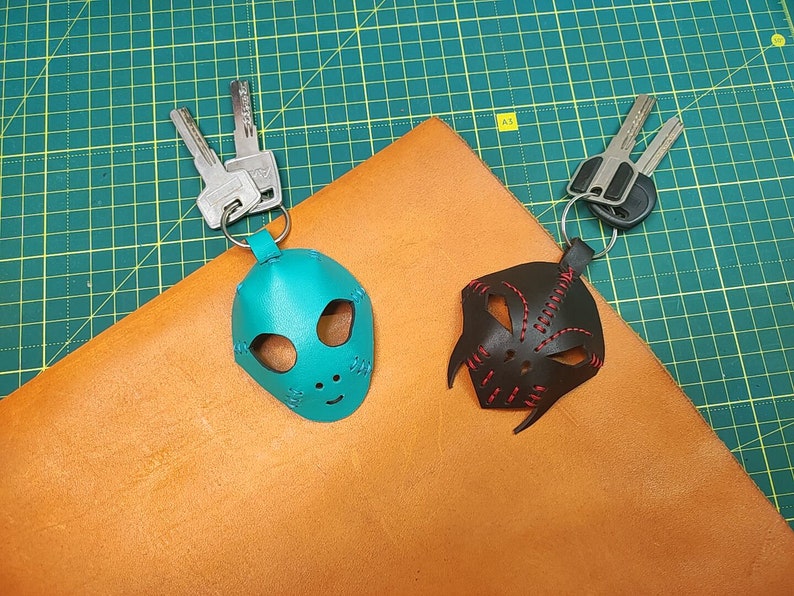 Aliens Leather Keychain Pattern Template Leather Download - Etsy