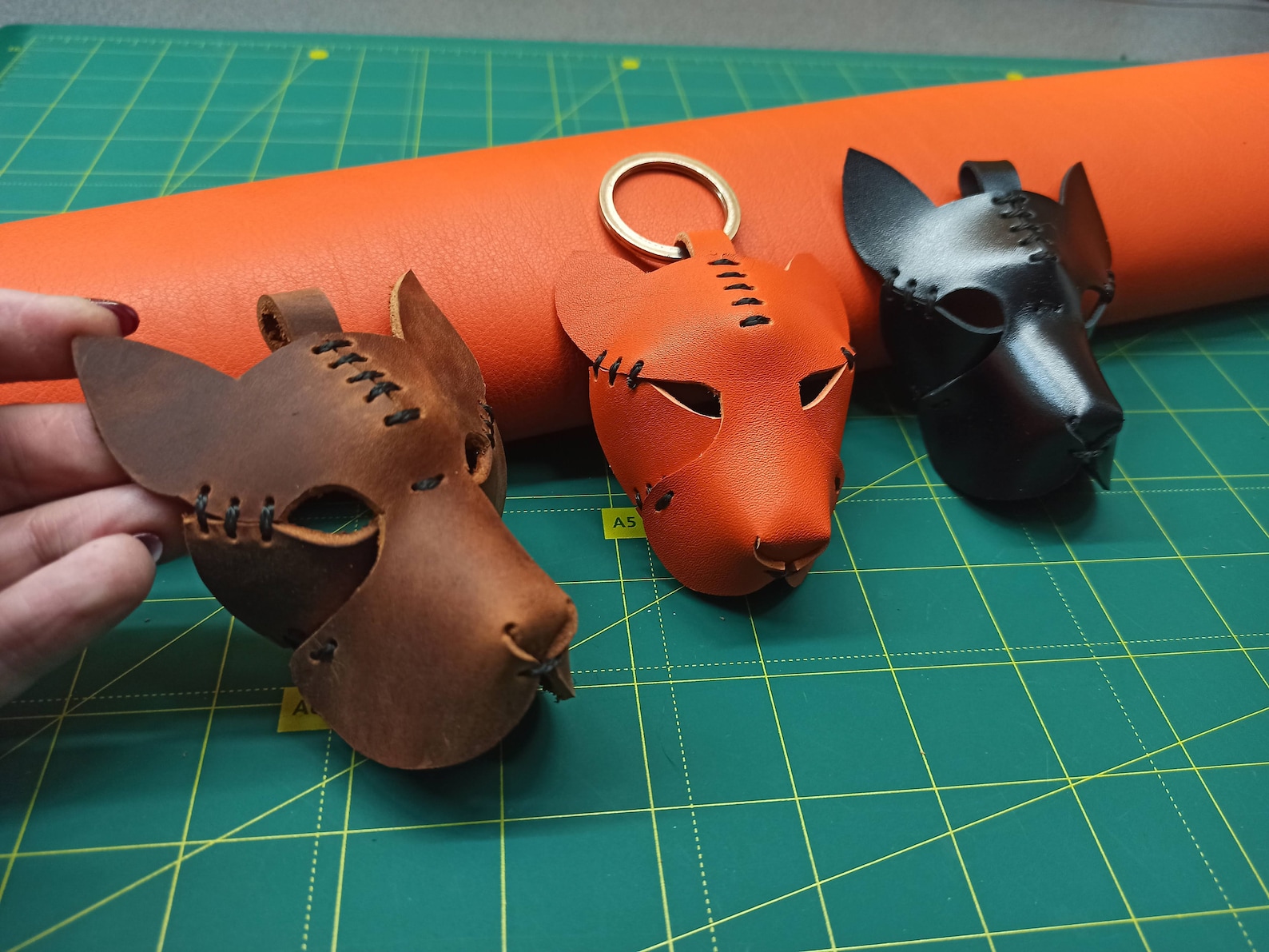 Leather Dog Keychain Pattern Beginners Leather Pattern PDF - Etsy