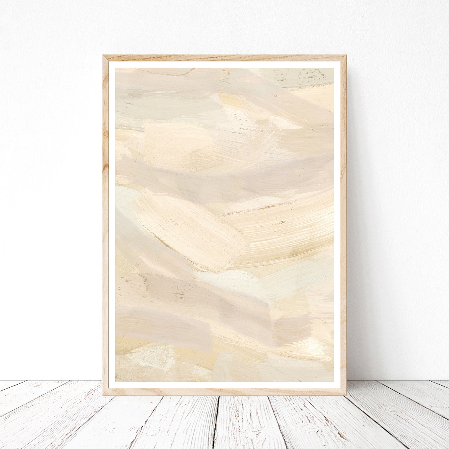 Beige Painting Abstract Watercolor Print Printable Art - Etsy