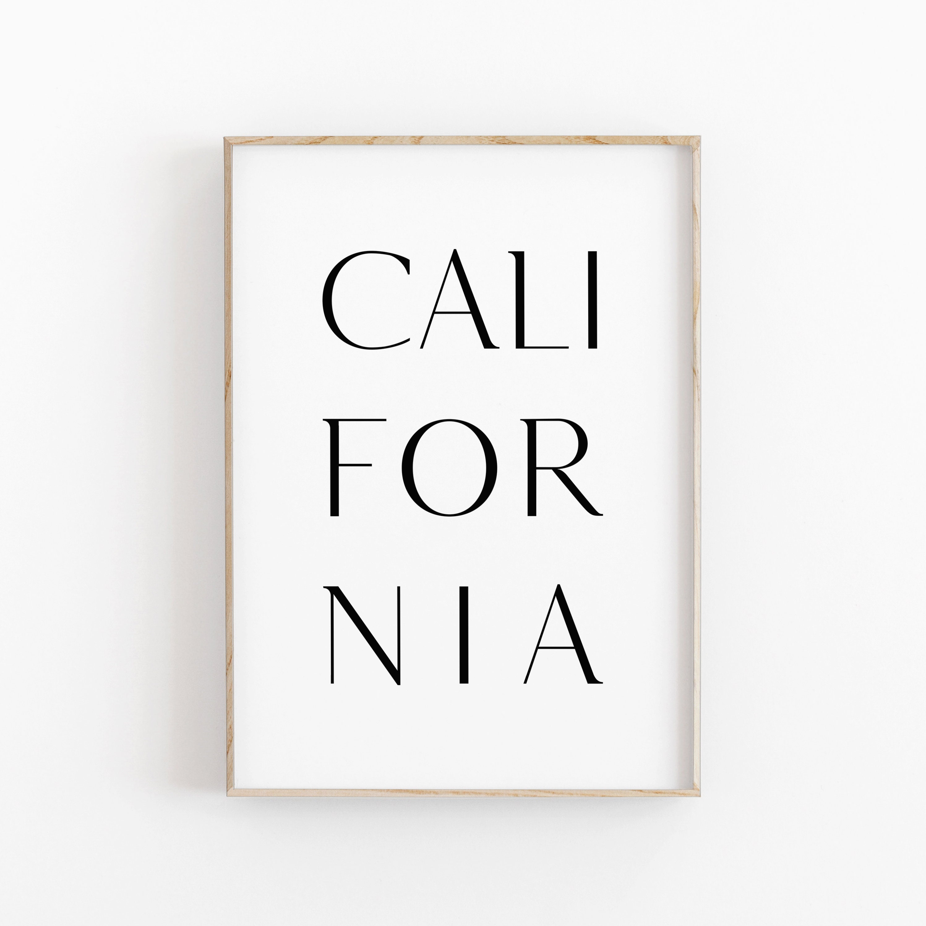 California Quote Printable Typography Art INSTANT DOWNLOAD | Etsy