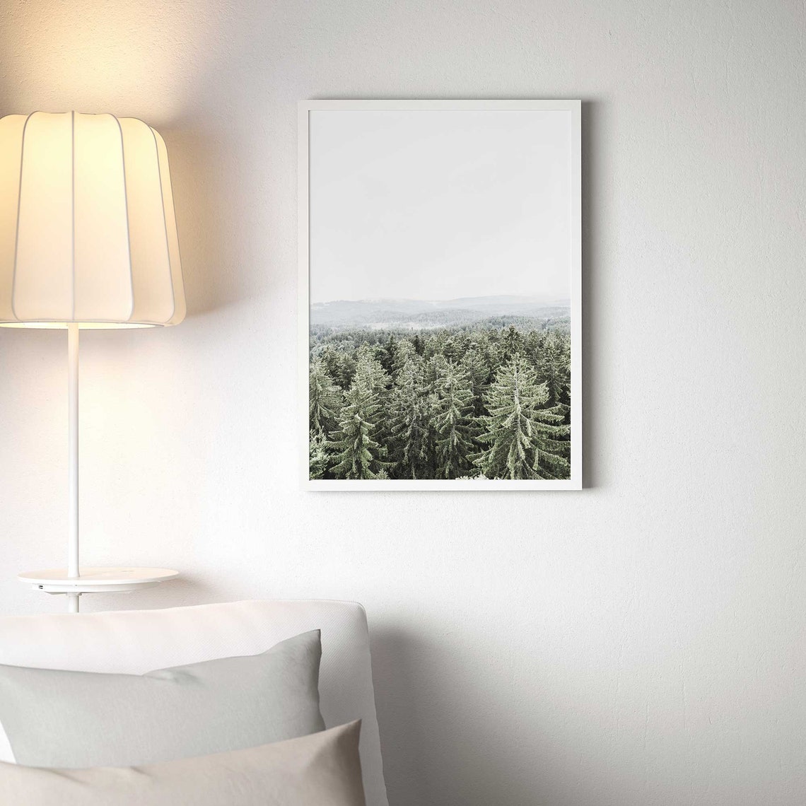 Nature Print Set of 3 Pine Trees Print Printable Art - Etsy Australia