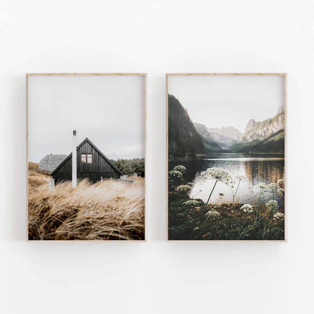 Nature Print Set of 2 Instant Art INSTANT DOWNLOAD Modern - Etsy