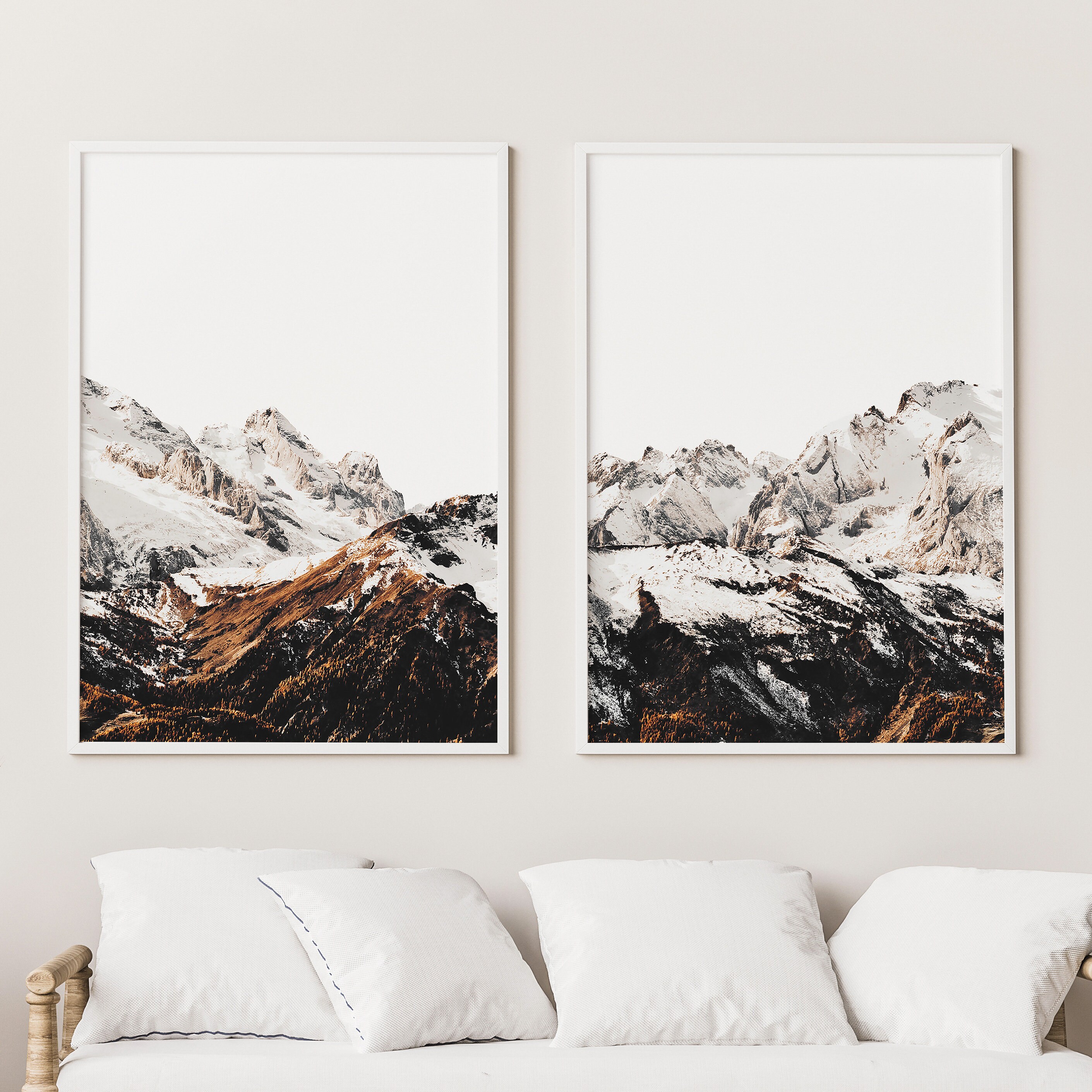 Mountain Print Set of 2 Instant Art INSTANT DOWNLOAD Modern | Etsy