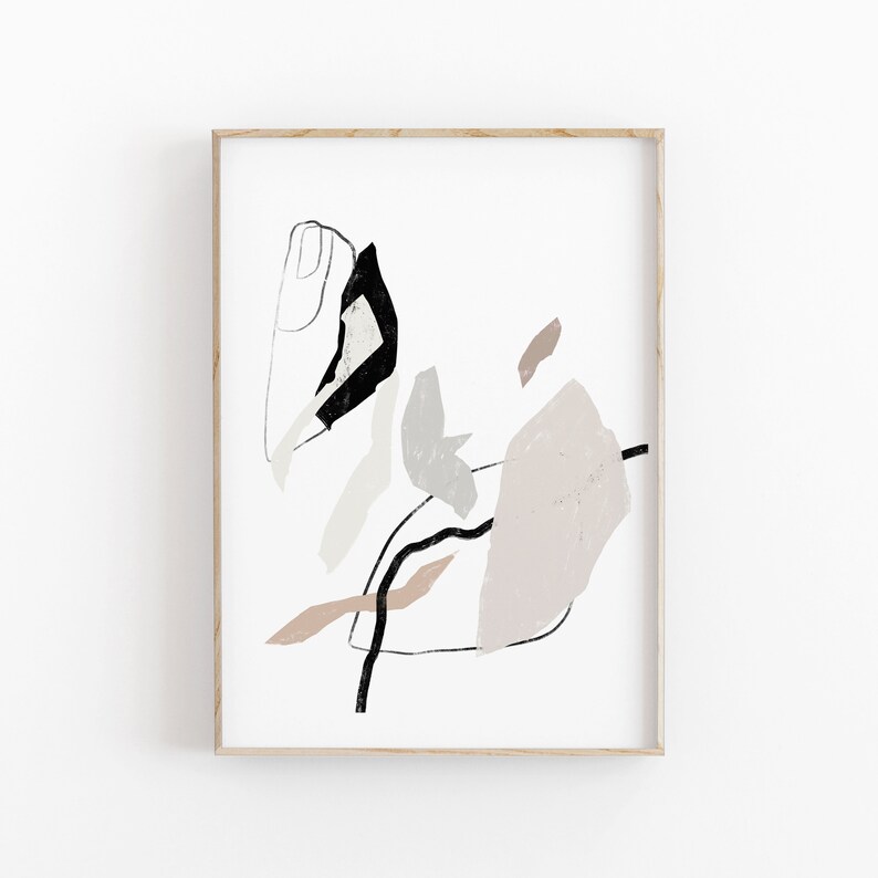 Abstract Print Line Drawing Print Printable Art INSTANT | Etsy