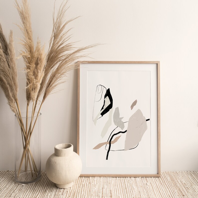 Abstract Print Line Drawing Print Printable Art INSTANT - Etsy