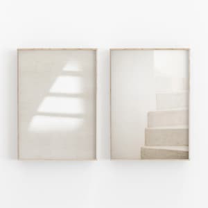Neutral Print Set of 2 Abstract Minimal Print Printable Art - Etsy