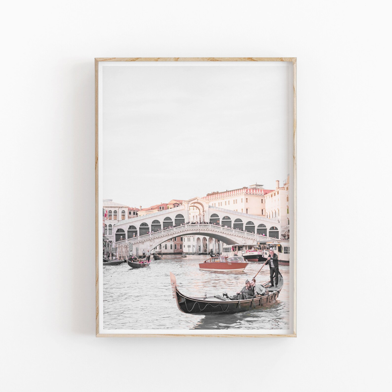 Pink Venice Print Set of 3 Italy City Print Printable Art | Etsy