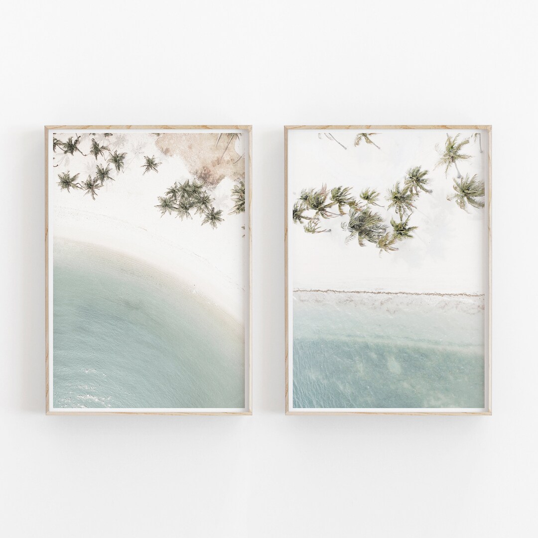 Beach Print Set of 2, Instant Art, INSTANT DOWNLOAD, Modern Minimalist ...
