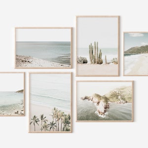 Beach Print Set of 6, Ocean Print, Printable Art, INSTANT DOWNLOAD ...