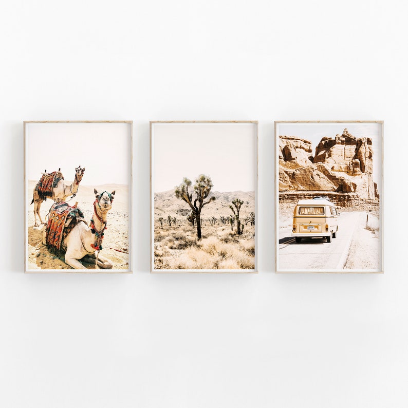 Desert Print Set of 3 Nature Print Printable Art INSTANT | Etsy