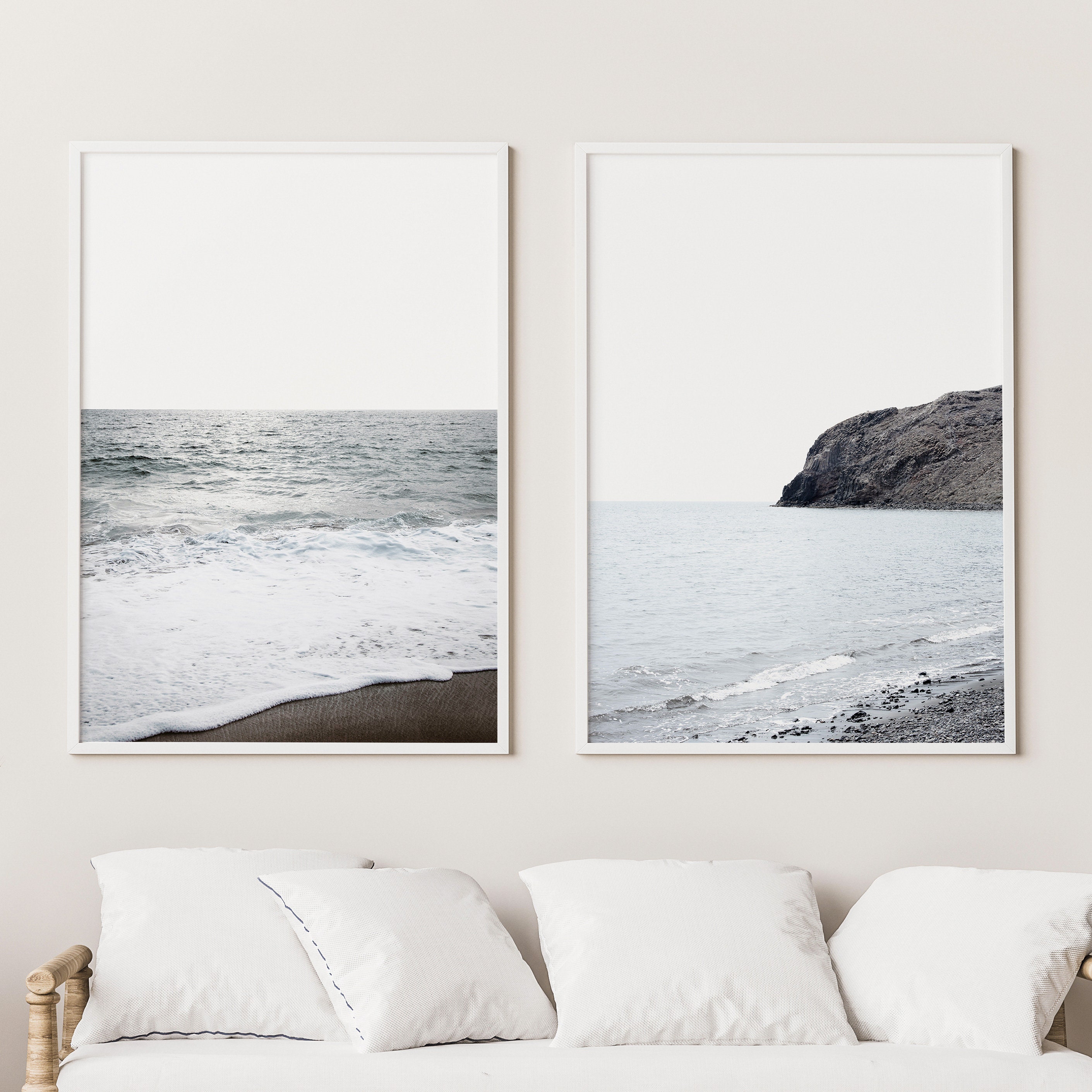 Beach Print Set of 2 Instant Art INSTANT DOWNLOAD Modern | Etsy