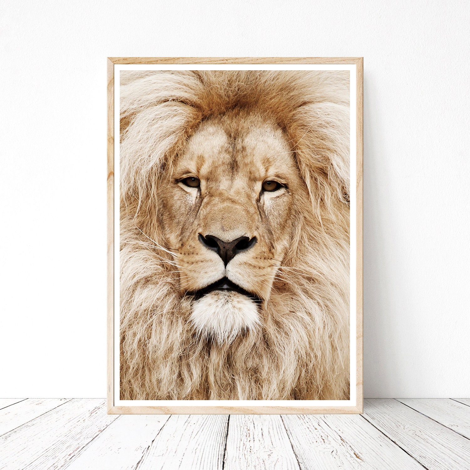 Lion Print Instant Art INSTANT DOWNLOAD Modern Minimalist - Etsy