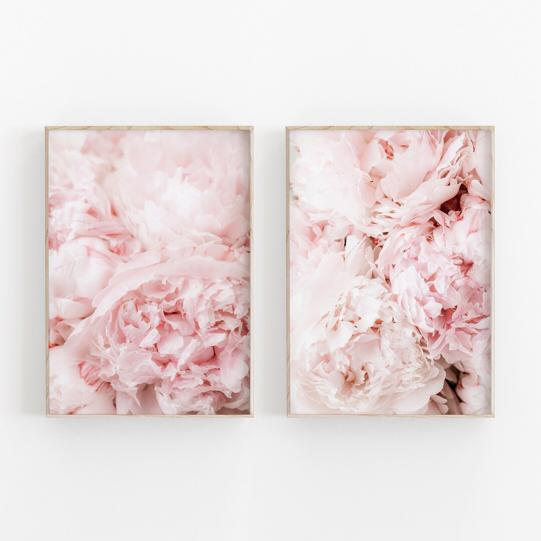 Peony Set of 2 Print Printable Art INSTANT DOWNLOAD Modern - Etsy