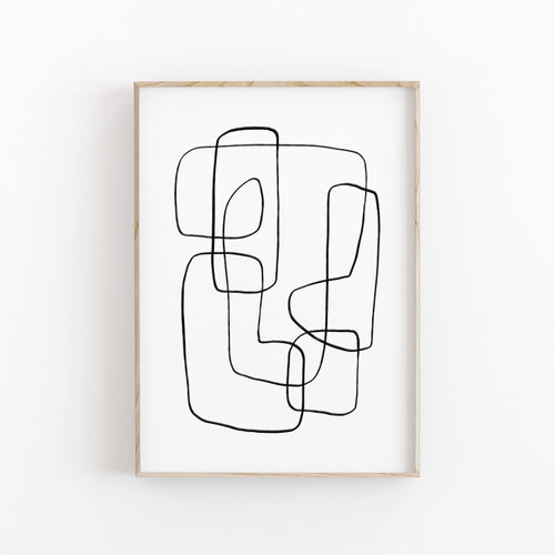 Line Drawing Print Minimalist Poster Minimalist Art Line | Etsy