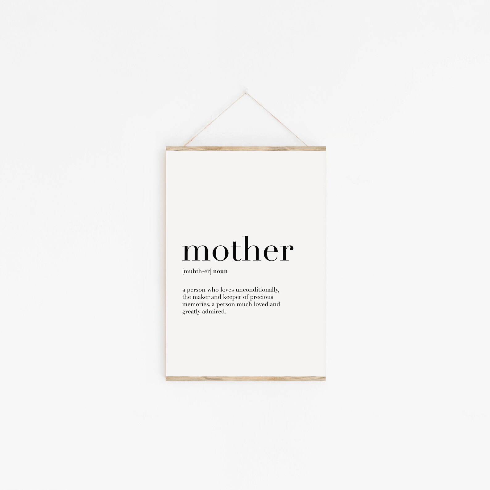 Mother Definition Quote Printable Typography Art Instant Etsy