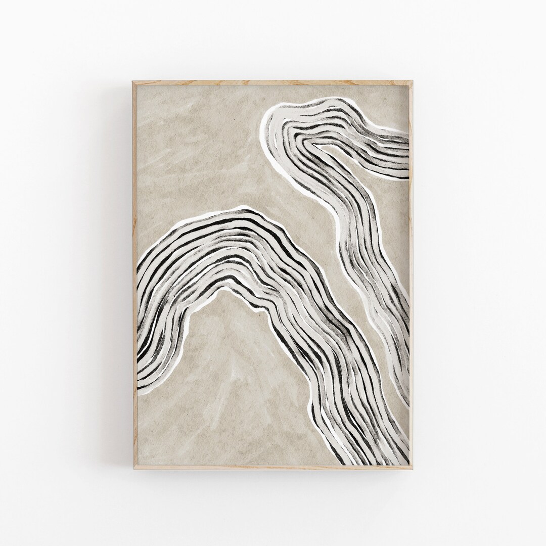 Abstract Print Line Drawing Print Printable Art INSTANT - Etsy