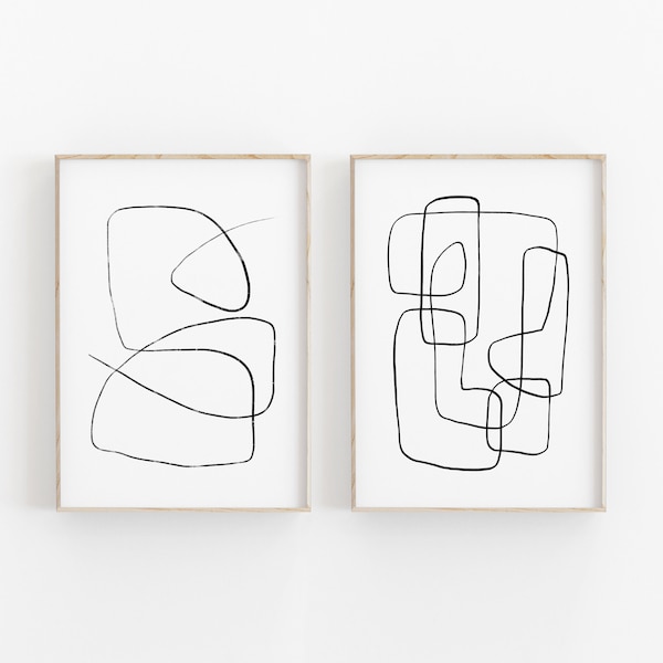 Drawing Abstract - Etsy