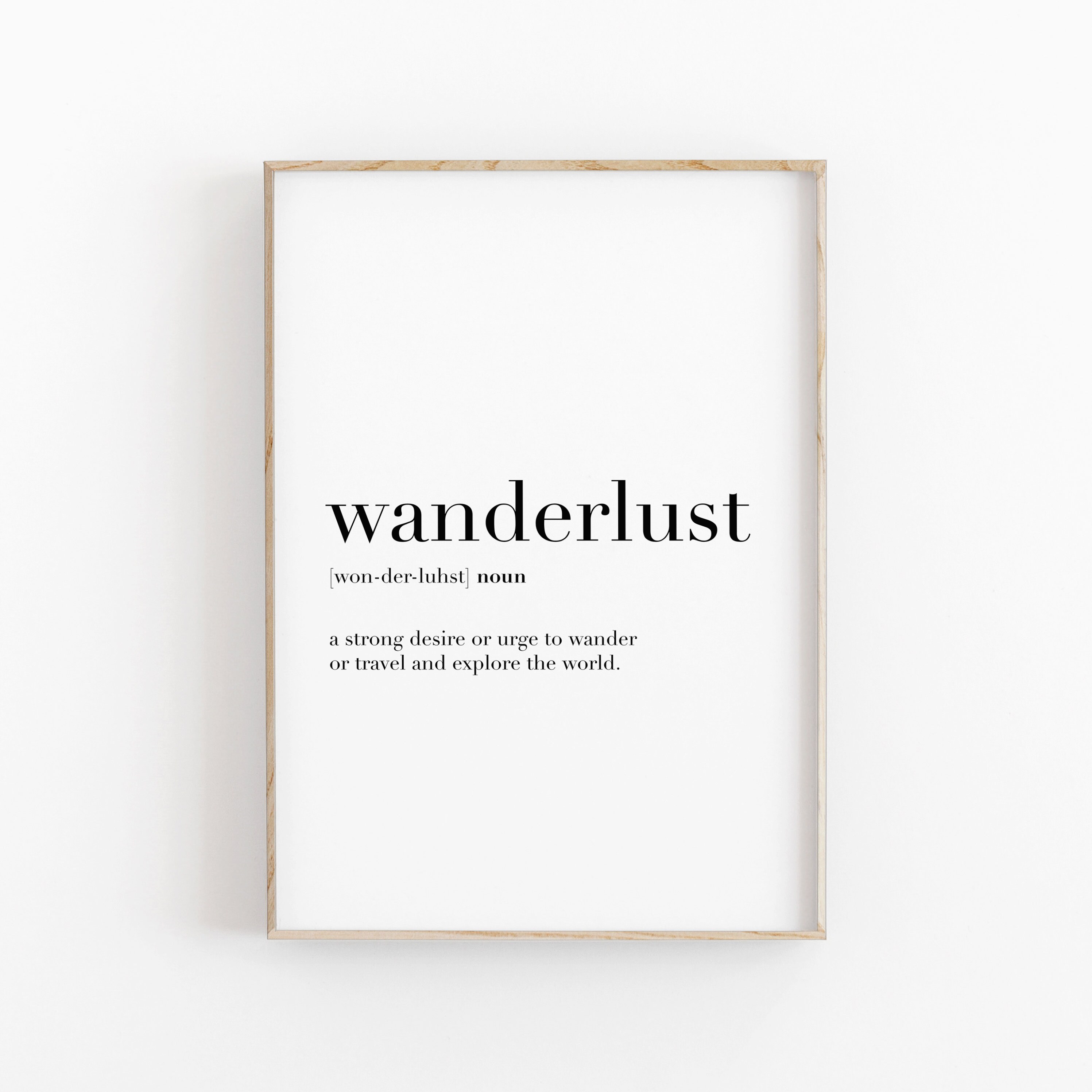 Wanderlust Definition Quote Printable Typography Art INSTANT | Etsy ...