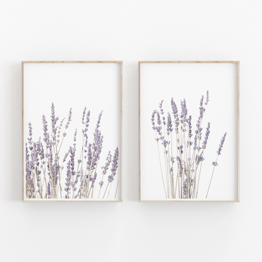 Lavender Print Set of 2, Botanical Print, Printable Art, INSTANT ...