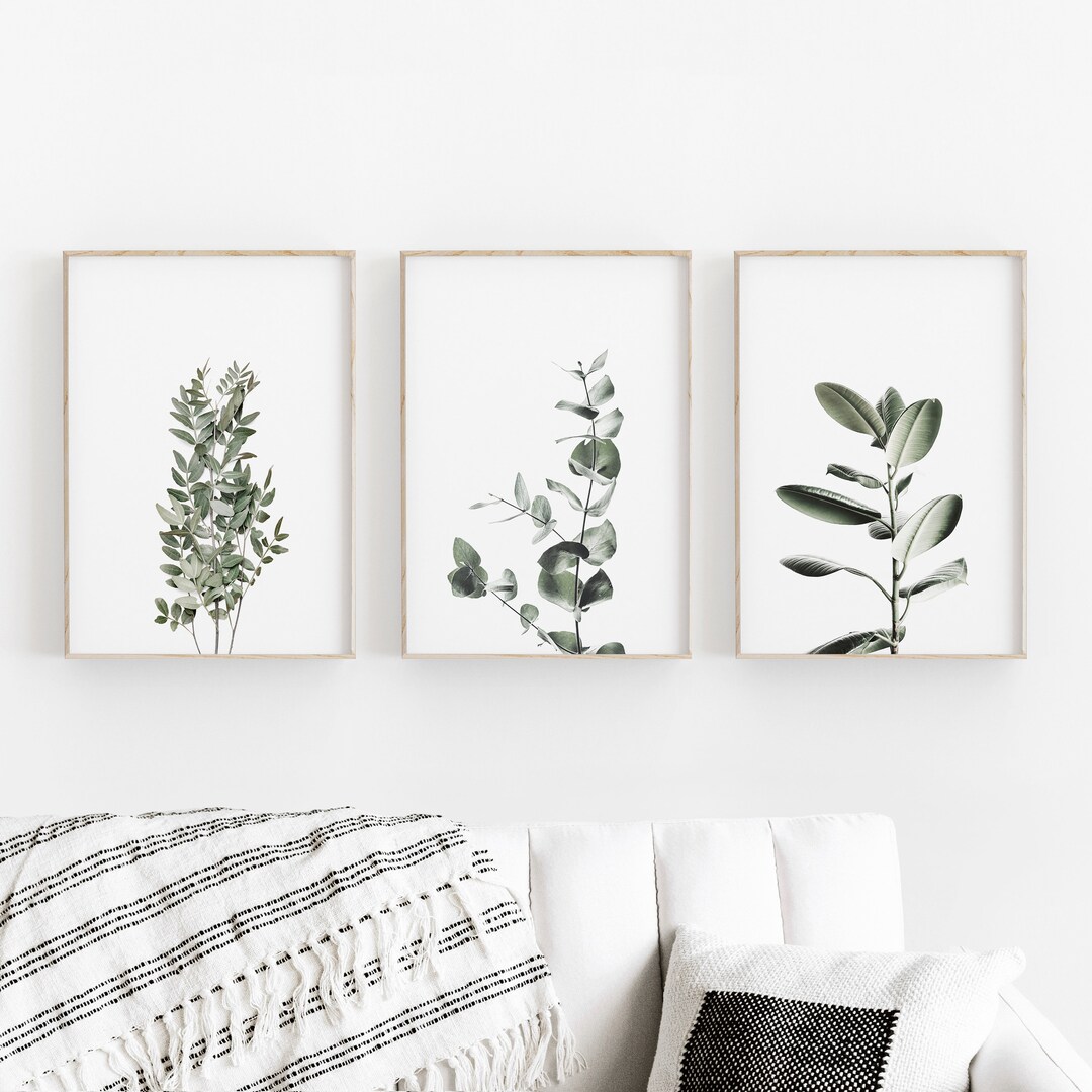 Botanical Print Set of 3, Botanical Wall Art, PRINTABLE Art ...