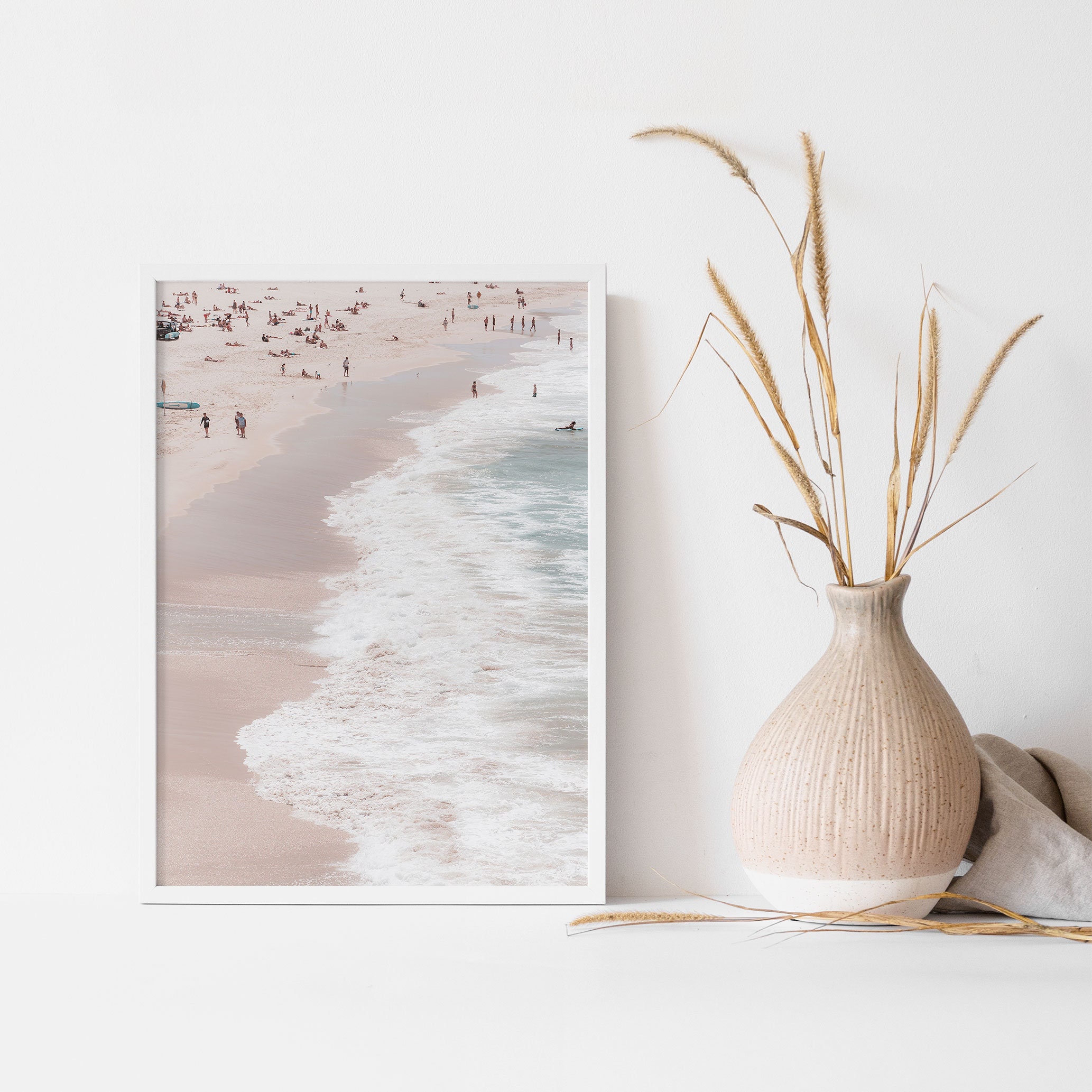 Beach Print Set of 3 Pastel Color Prints Coastal Printable | Etsy