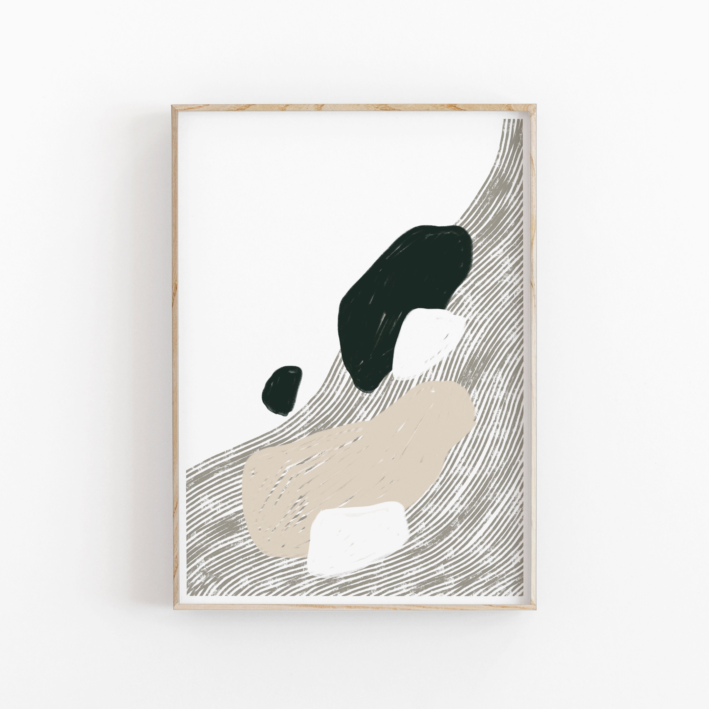 Abstract Art Set of 2 Double Abstract Print Printable Art | Etsy