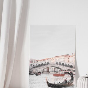 Pink Venice Print, Italy Travel Art, INSTANT DOWNLOAD, Modern ...