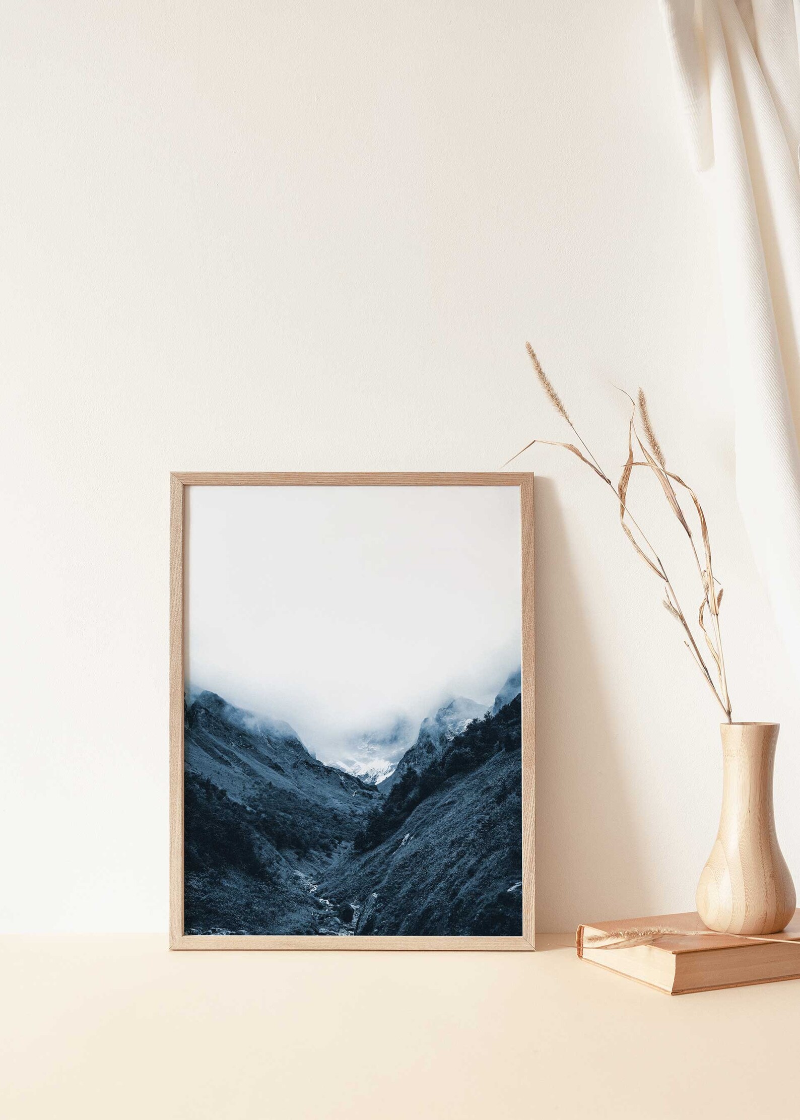 Indigo Mountain Print Set of 3 Nature Print Printable Art | Etsy