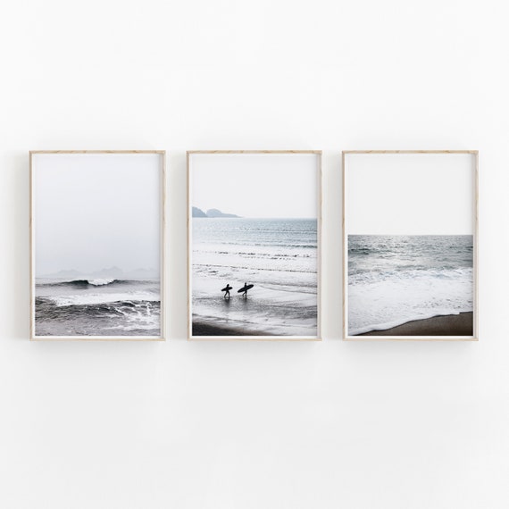Set of 3 Prints Beach Prints Nature Print Printable Art | Etsy