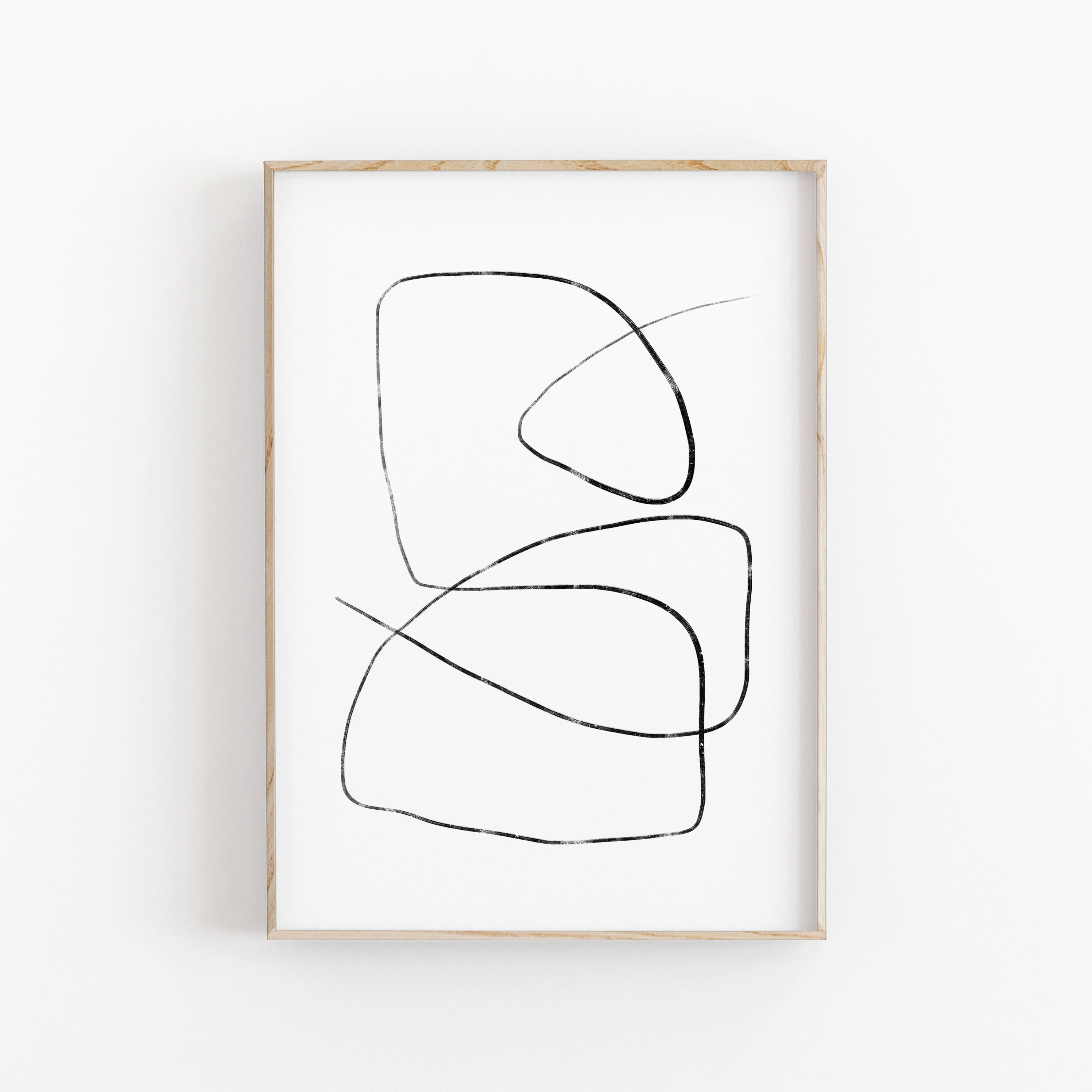 Abstract Print Line Drawing Print Printable Art INSTANT - Etsy