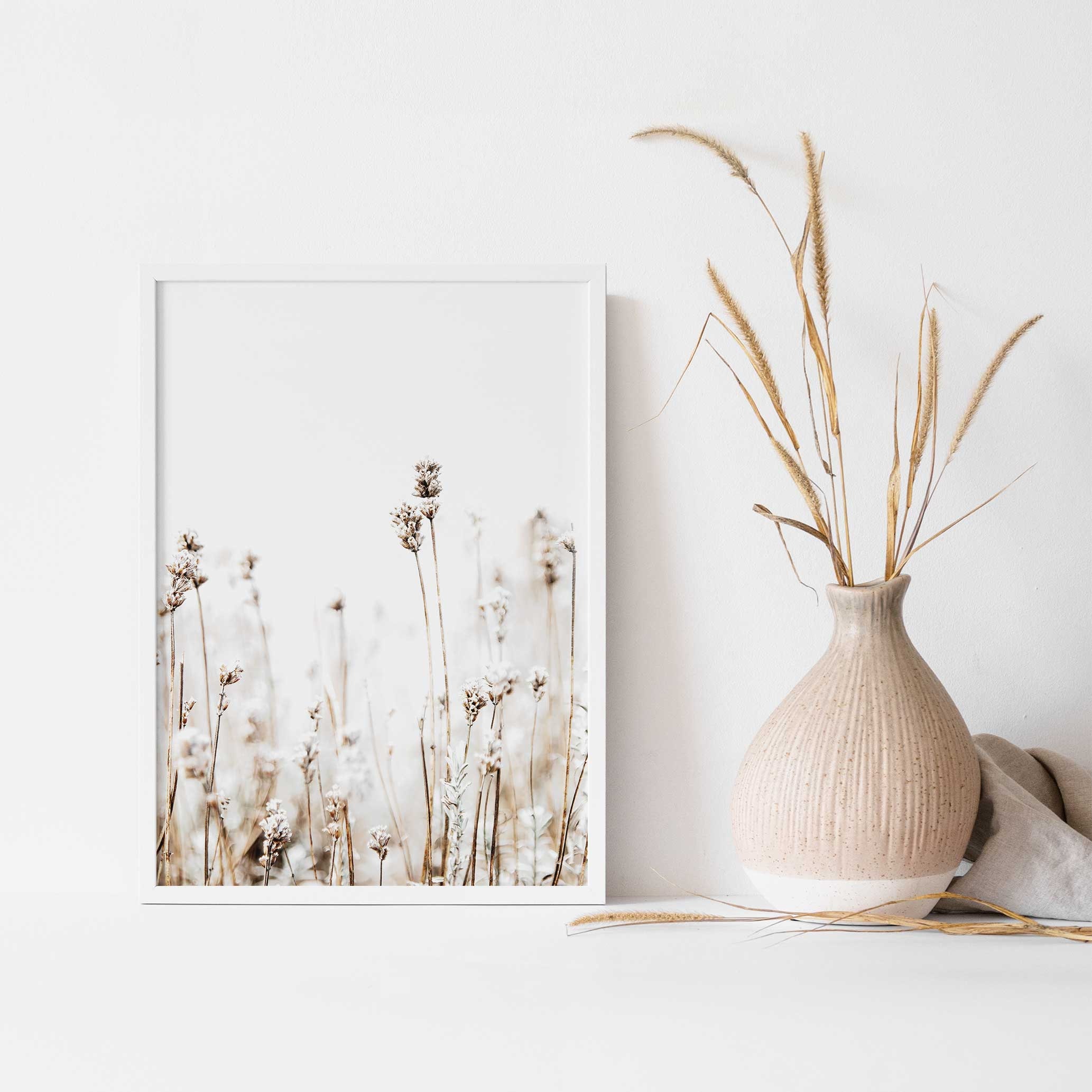 Botanical Print Set of 3 Dried Grass Print Printable Art - Etsy