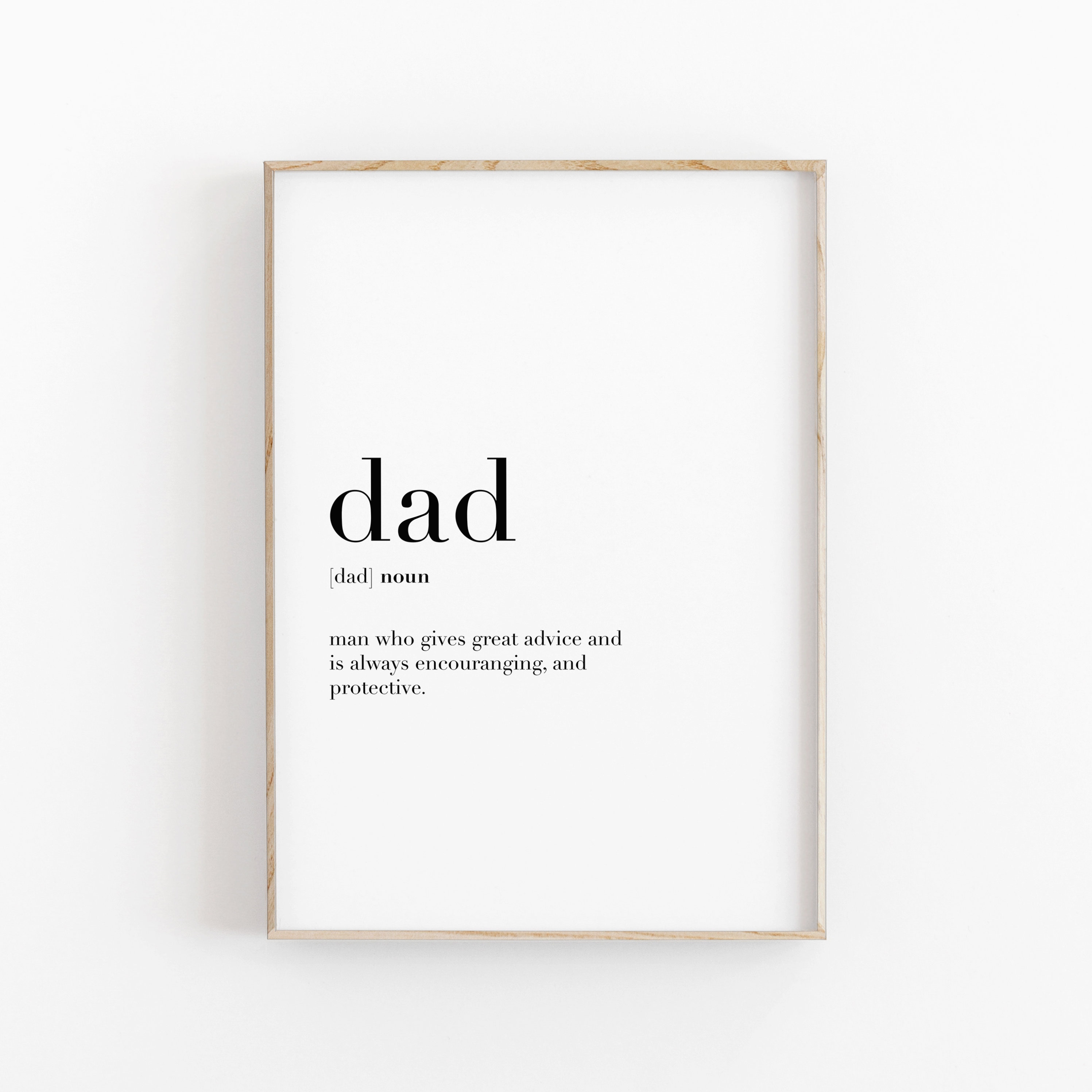 Dad Definition Quote Printable Typography Art INSTANT | Etsy