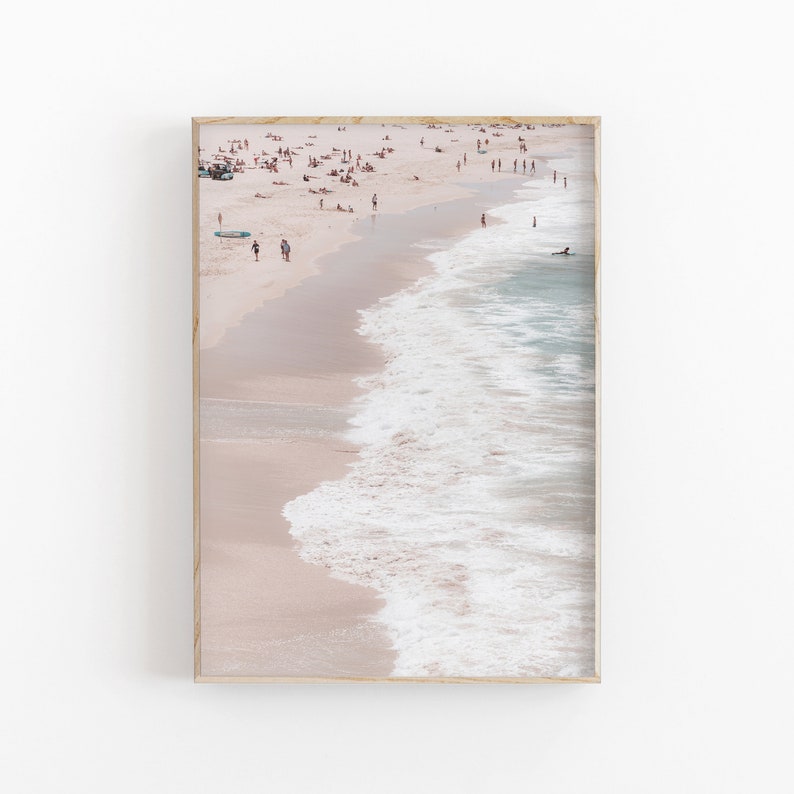 Beach Print Set of 3 Pastel Color Prints Coastal Printable | Etsy