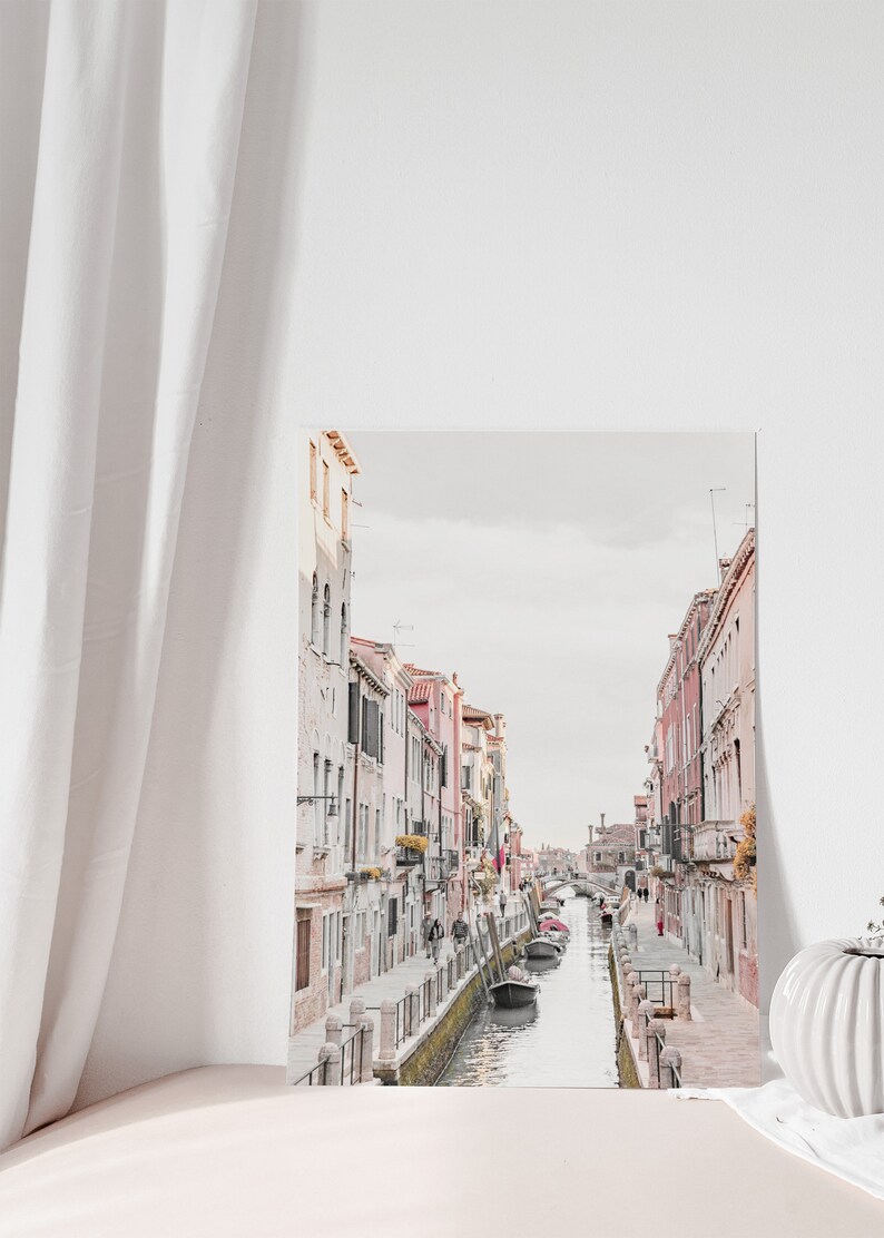 Pink Venice Print Instant Art INSTANT DOWNLOAD Modern | Etsy