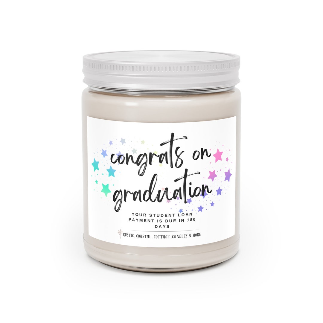 Congrats on Graduation Scented Candle, 9oz. Funny College Graduation ...
