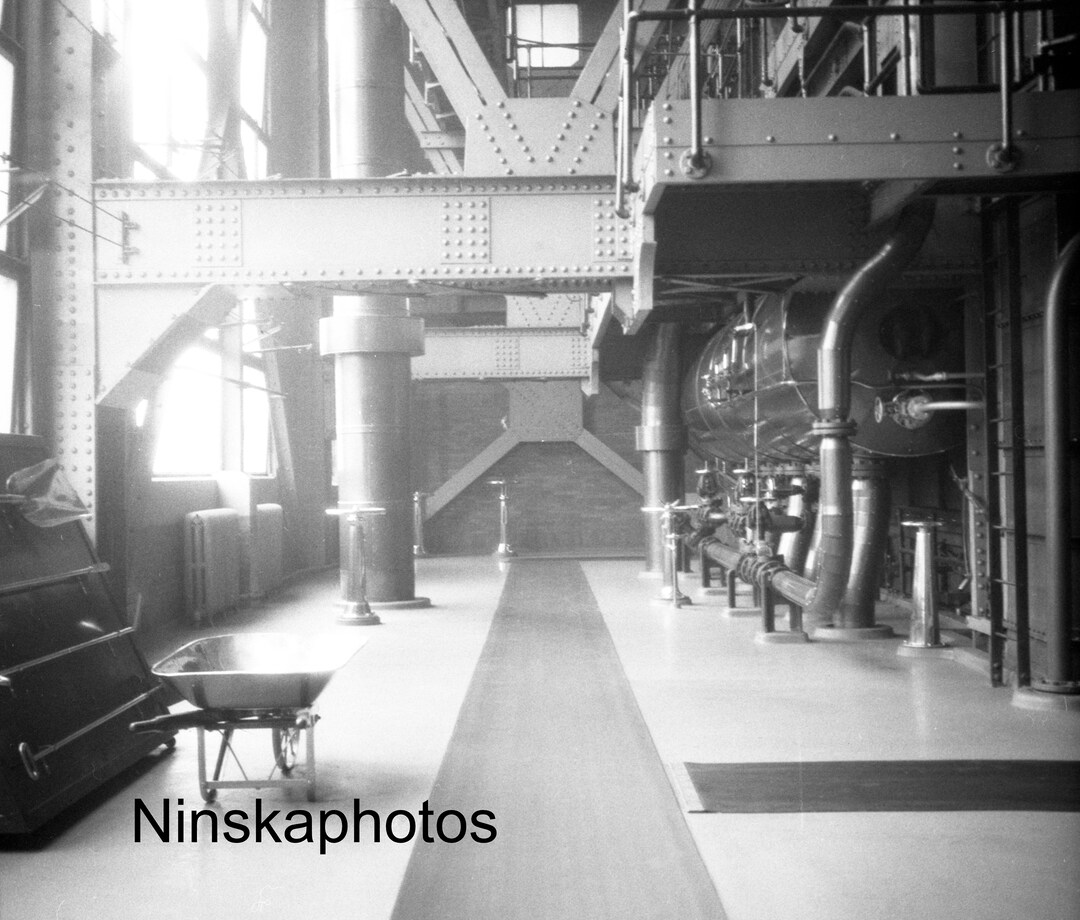 1926 Ford Factory, Power House Interior, Detroit, Michigan by James ...