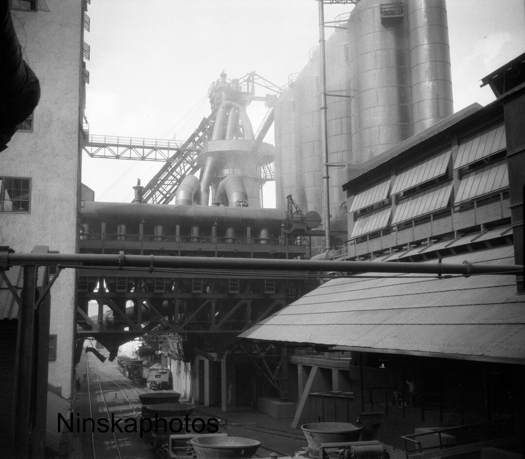 1926 Ford Factory, Fordson Plant - Blast Furnaces, Detroit, Michigan by ...