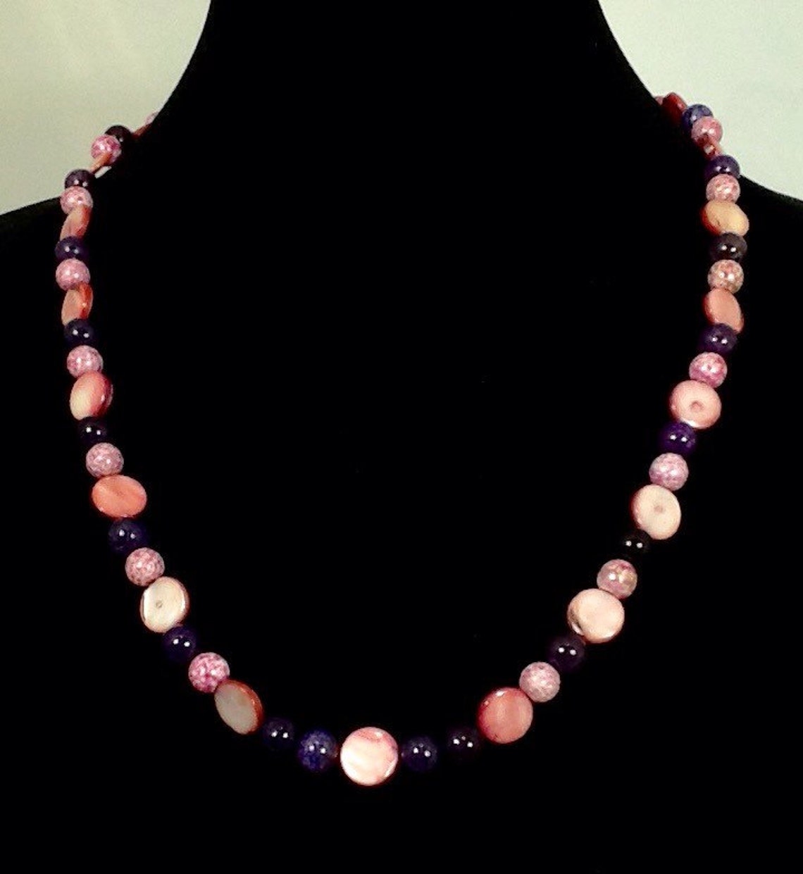 Unique 23 Inch Necklace. It Looks Pink in the Pictures but No - Etsy