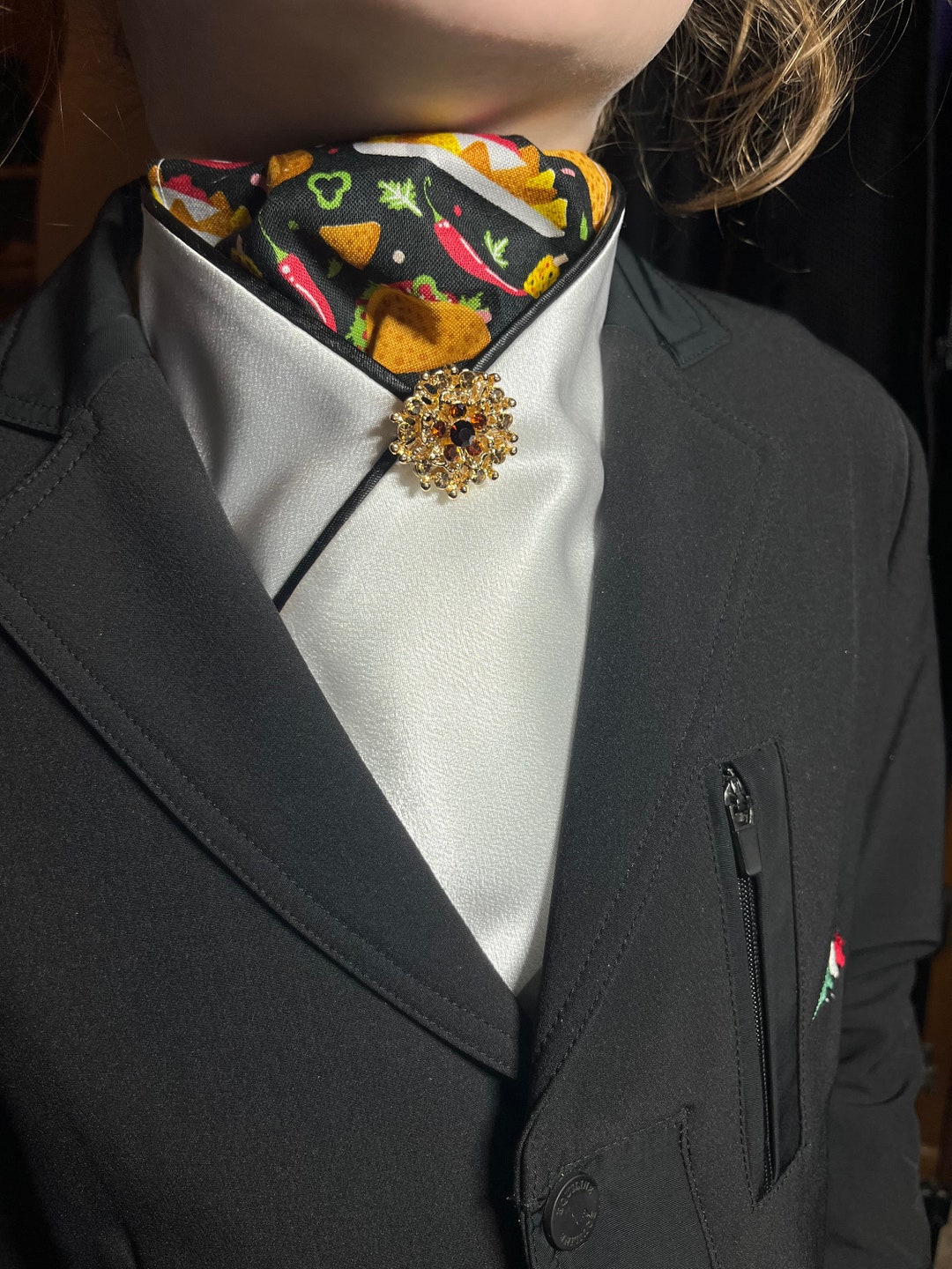 Children’s Essential Taco Tuesday Dressage Stock Tie - Etsy