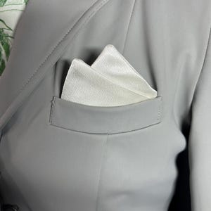 Prefolded Pocket Square - Ivory - Etsy