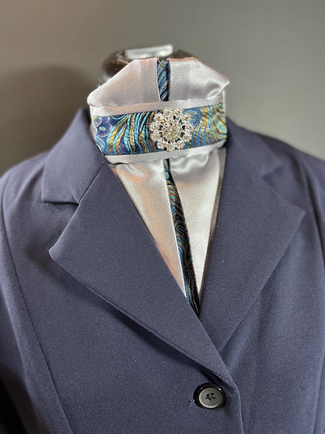 Dressage Stock Tie Euro Style 1 - Feather - Etsy